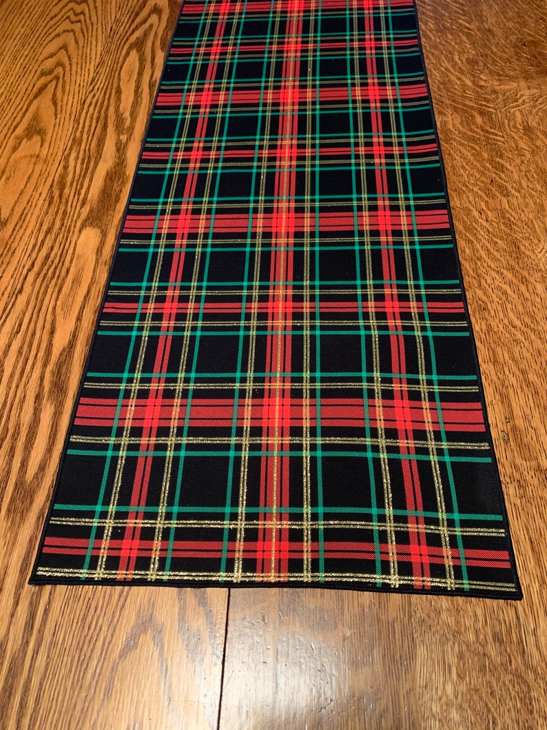 Plaid Christmas Runner Plaid Table Runner Christmas Plaid - Etsy