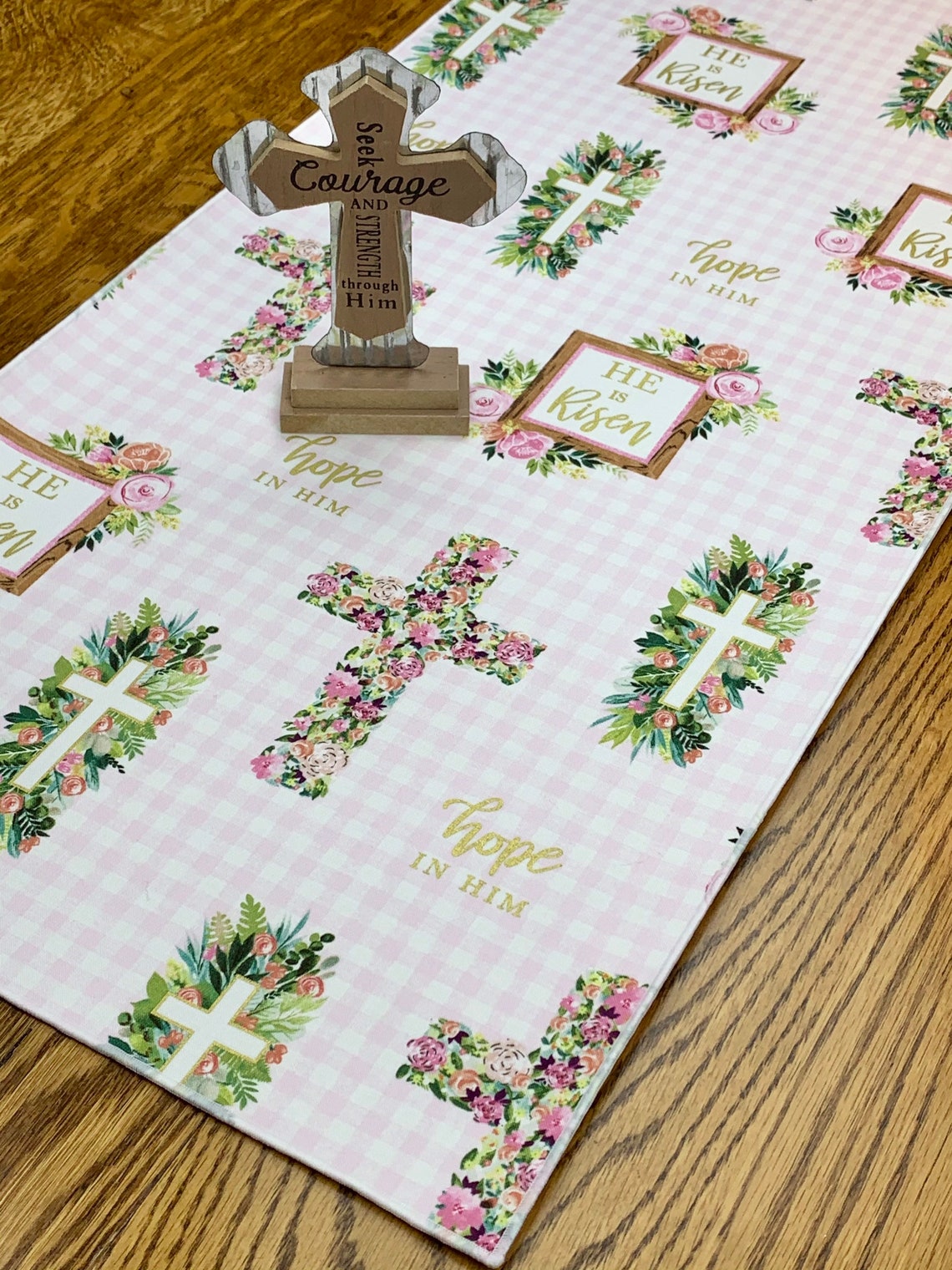Easter Table Runner Religious Table Decor Easter Runner | Etsy