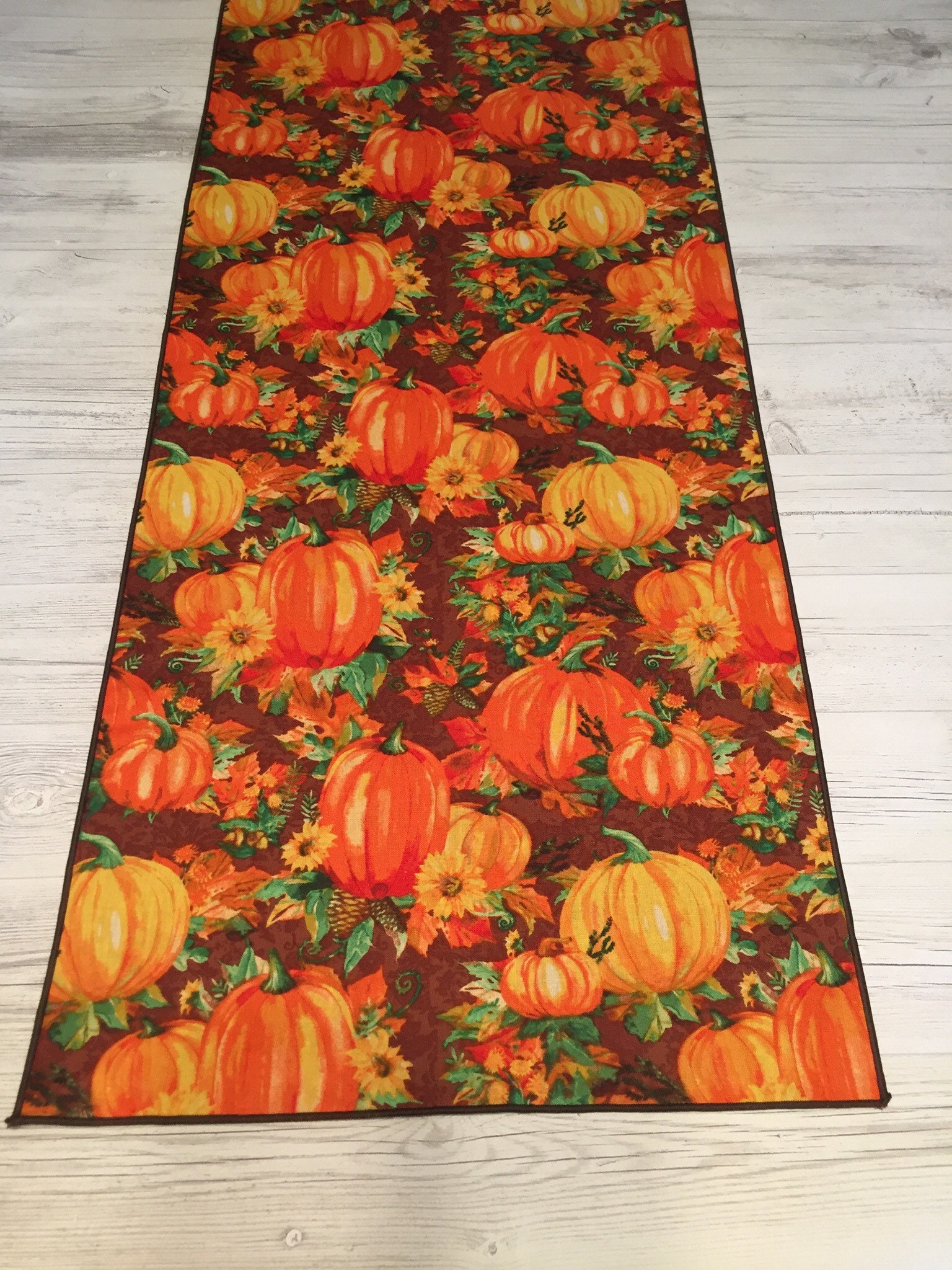 Pumpkin Table Runner Pumpkin Decor Fall Table Decor Harvest | Etsy