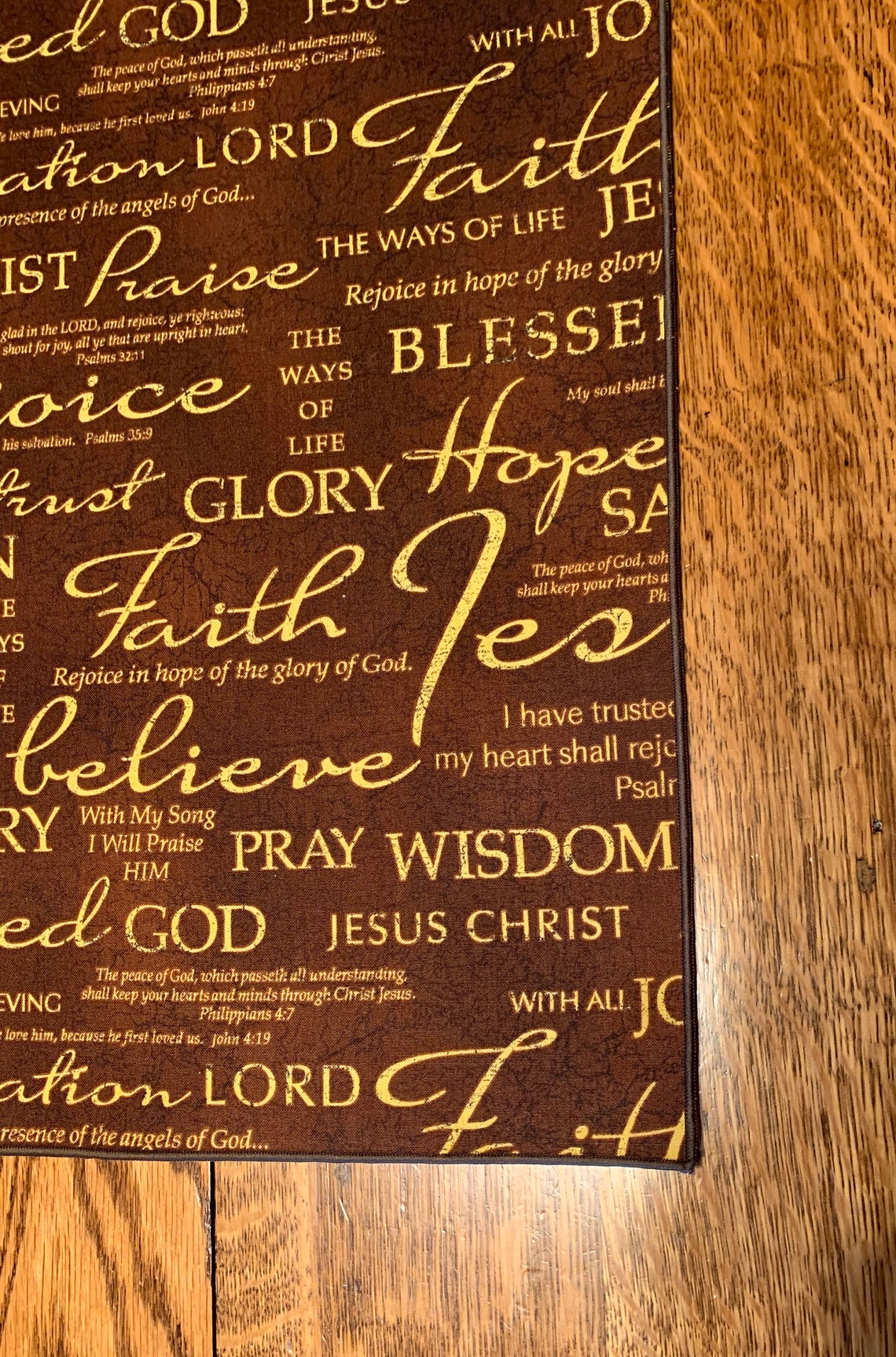 Religious Table Decor, Baptism Party Decor, Easter Table Runner, Church ...