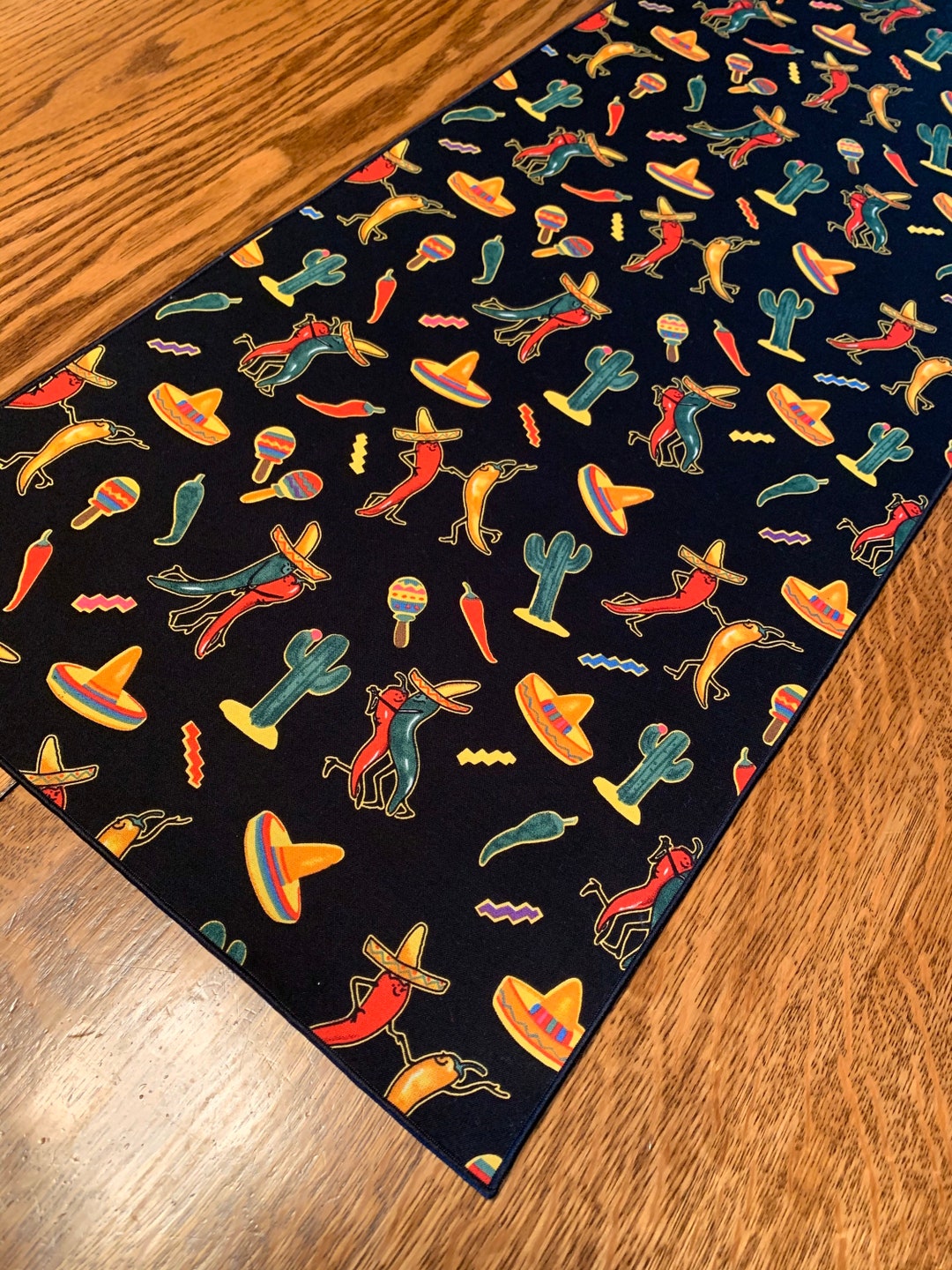 Taco Tuesday, Cinco De Mayo Table Runner, Mexican Table Decor, Chili ...