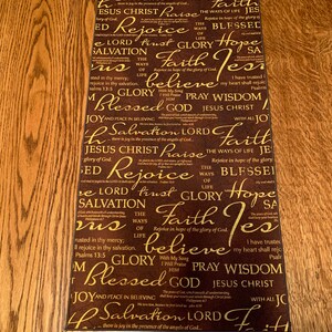 Religious Table Decor, Baptism Party Decor, Easter Table Runner, Church ...