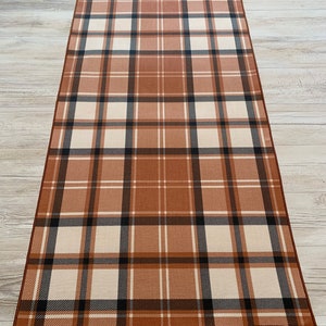 Fall Plaid Table Runner, Fall Runner, Tartan Plaid Runner, Modern Table ...