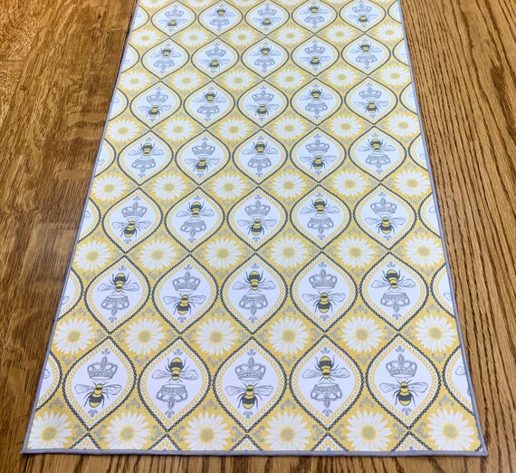 Honey Bee Decor Honey Bee Table Runner Save the Bees Gray - Etsy