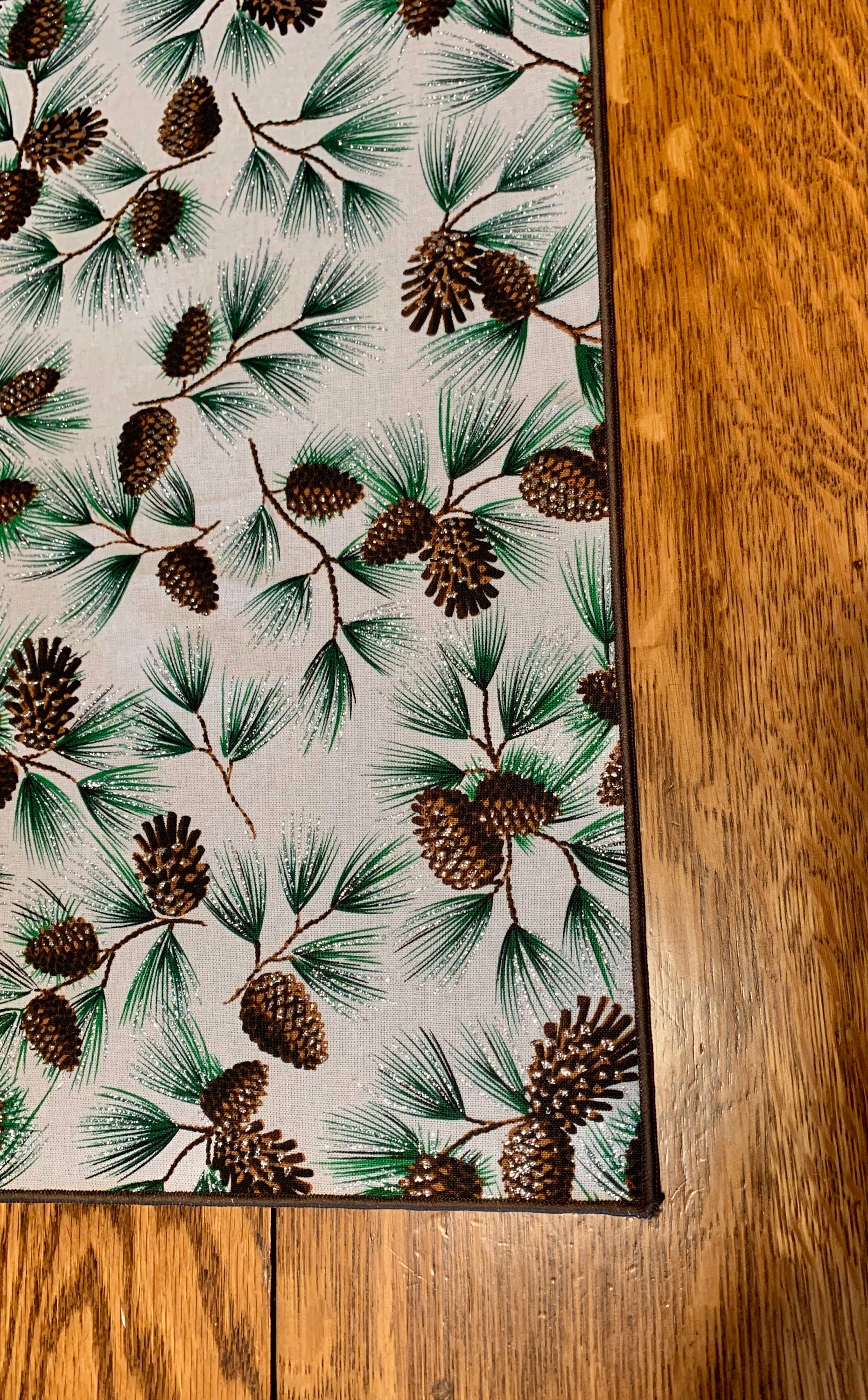 Pine Cone Table Runner Rustic Table Runner Cabin Decor | Etsy