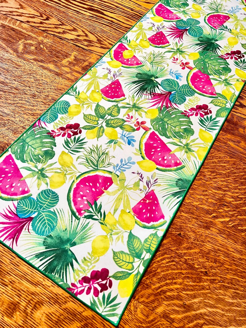 Watermelon Table Runner, Summer Table Runner, Watermelon Decor ...