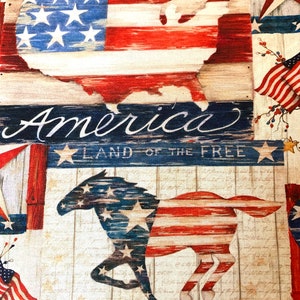 Red White and Blue, Patriotic Decor, Fourth of July Table Runner ...