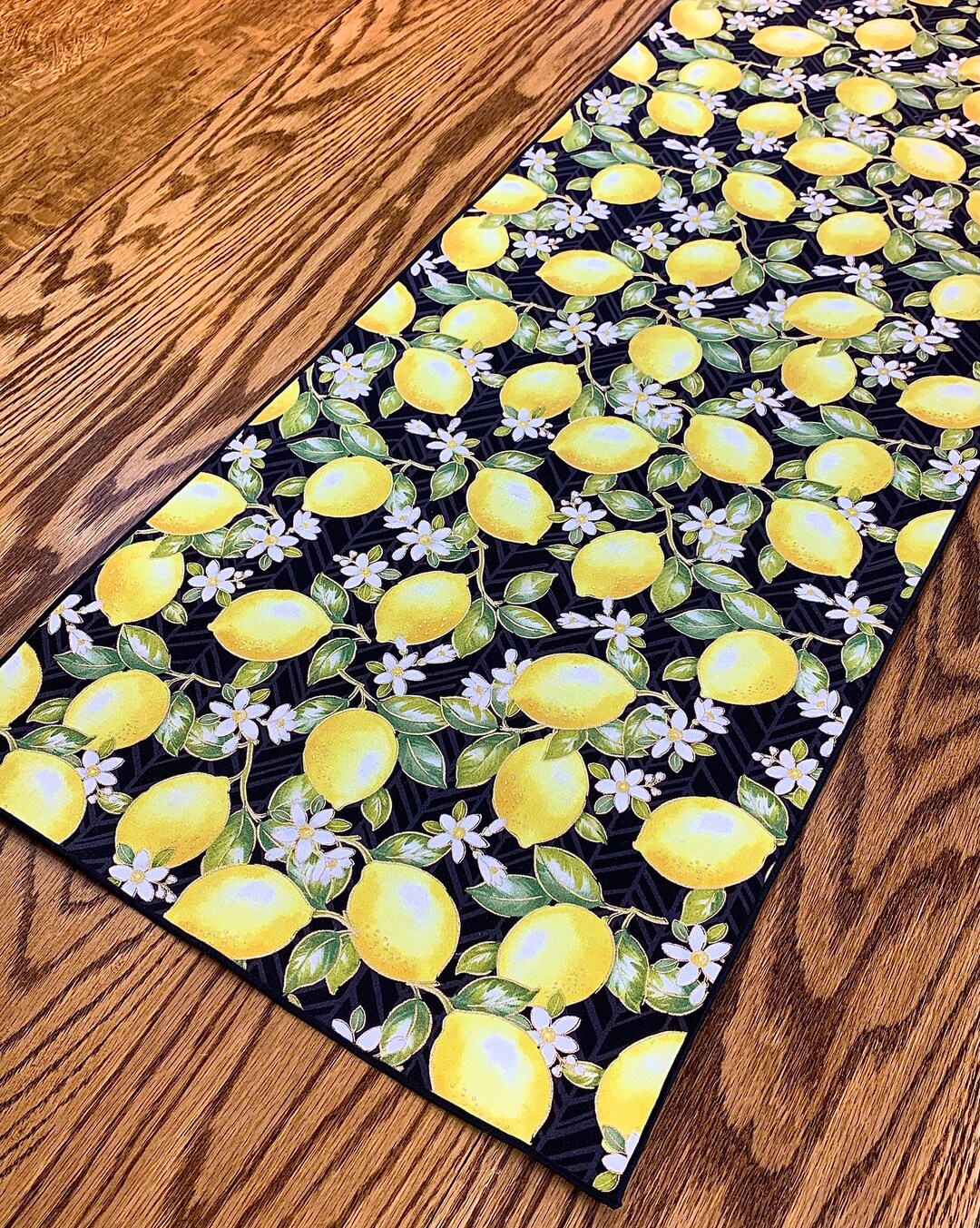 Lemon Table Runner, Lemon Kitchen Decor, Lemon Decor, Summer Table ...