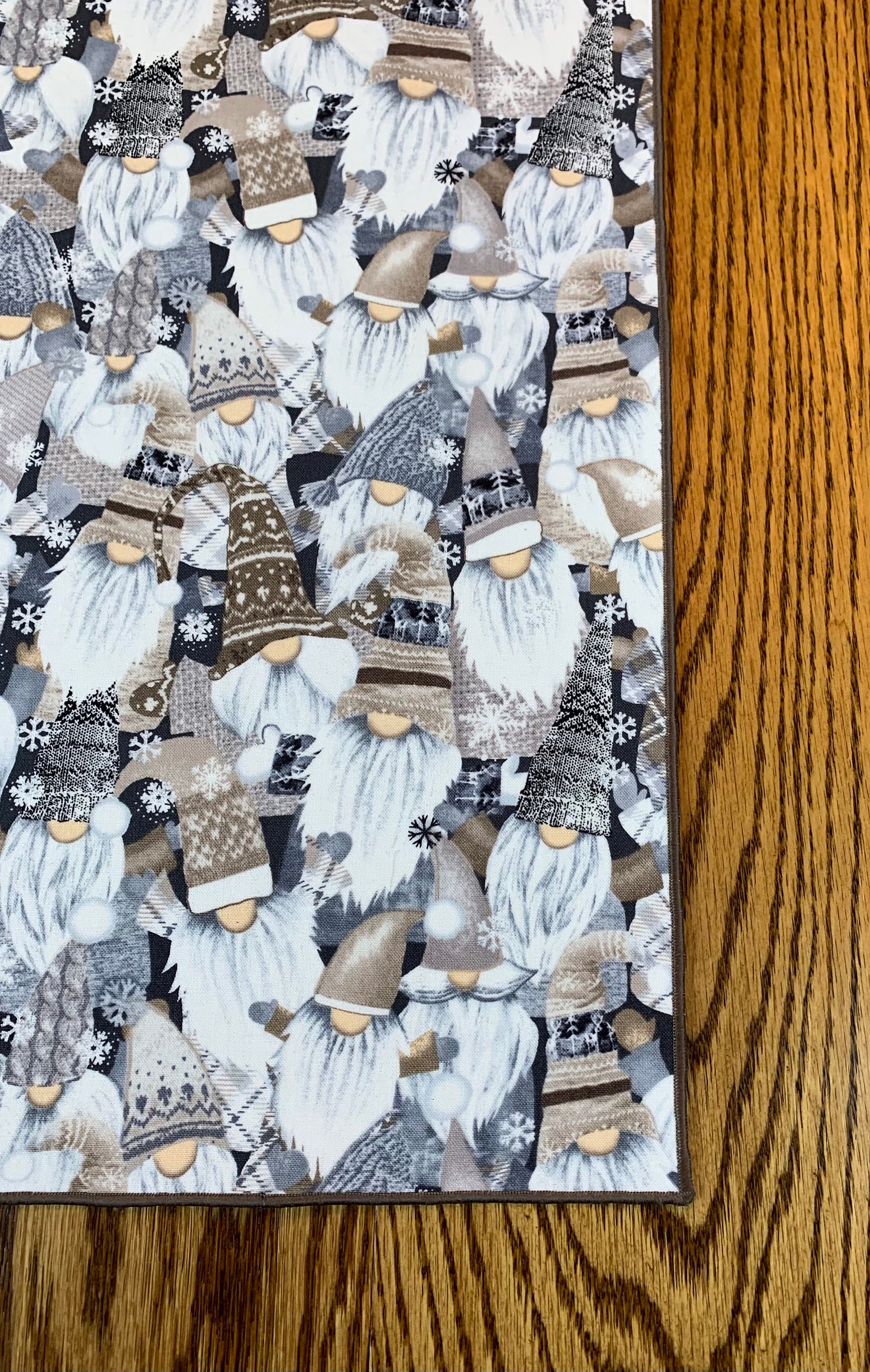 Gnome Decorations Gnome Table Runner Christmas Table Runner | Etsy