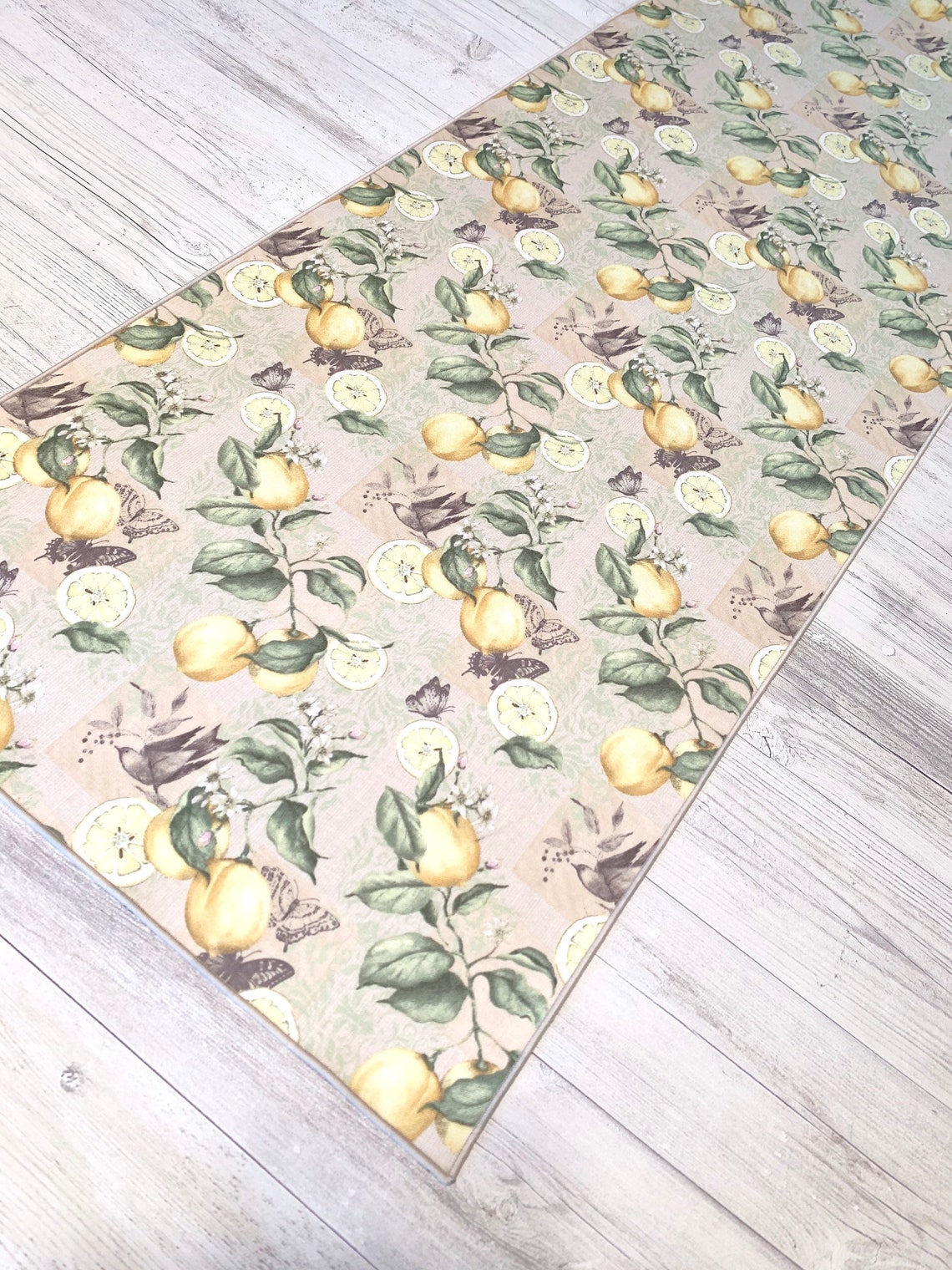 Lemon Table Runner Lemon Decor Lemon Kitchen Decor Summer - Etsy