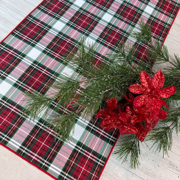 Plaid Table Runner - Etsy