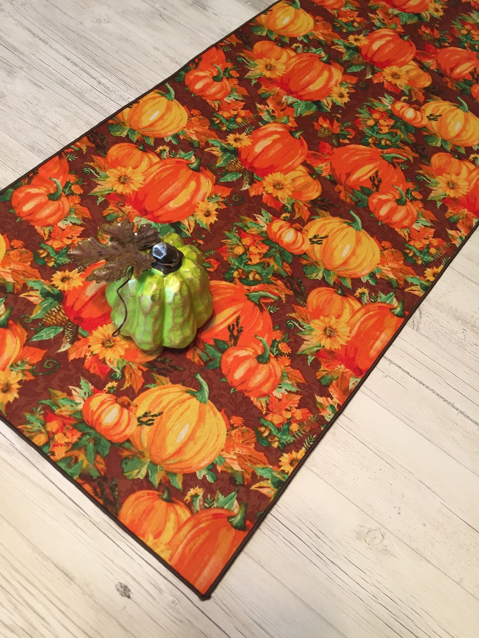 Pumpkin Table Runner Pumpkin Decor Fall Table Decor Harvest | Etsy