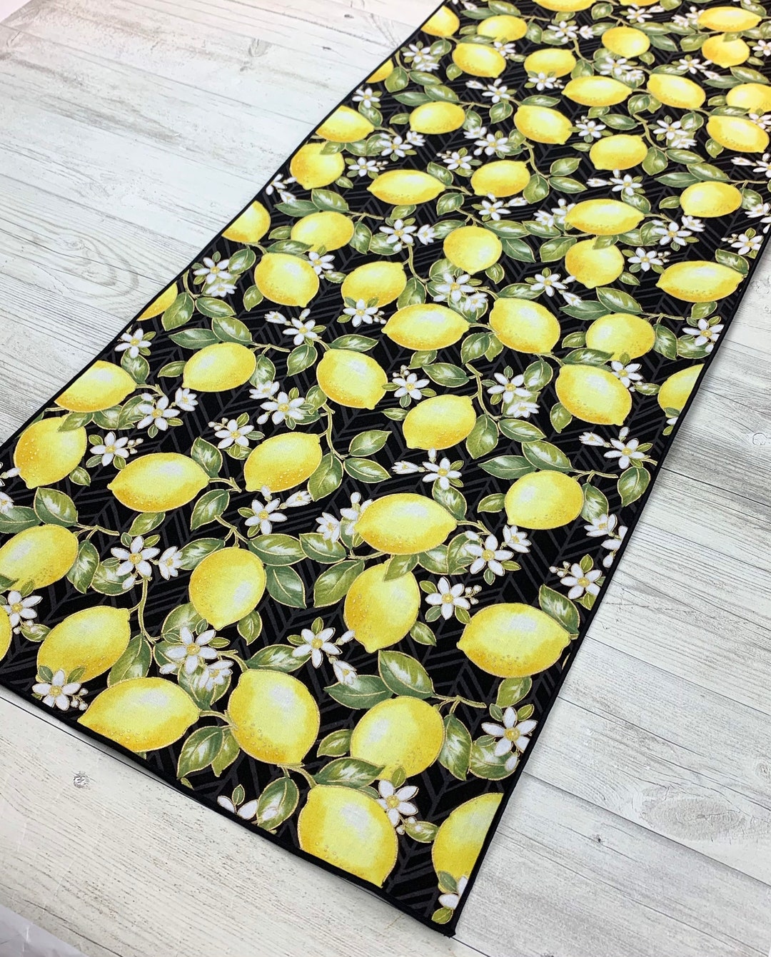 Lemon Table Runner, Lemon Kitchen Decor, Lemon Decor, Summer Table ...