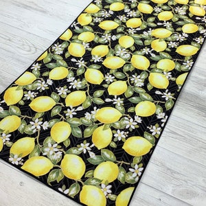 Lemon Table Runner, Lemon Kitchen Decor, Lemon Decor, Summer Table ...