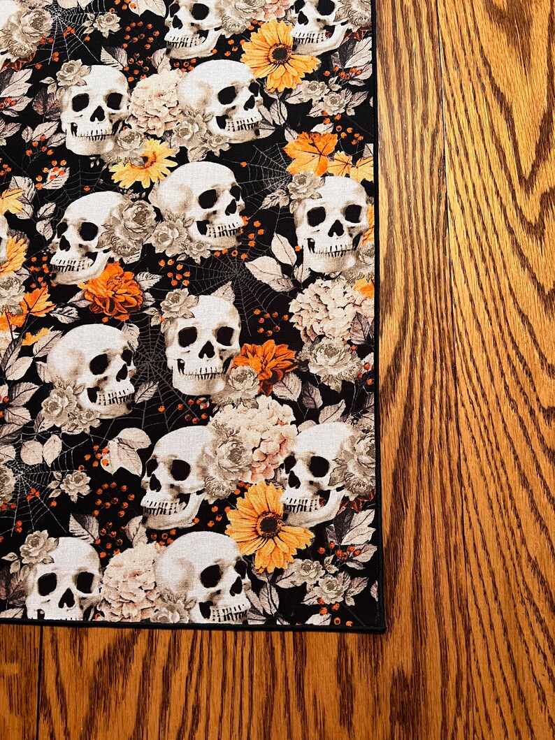 Halloween Table Runner Skull Decor Spooky Decor Halloween - Etsy