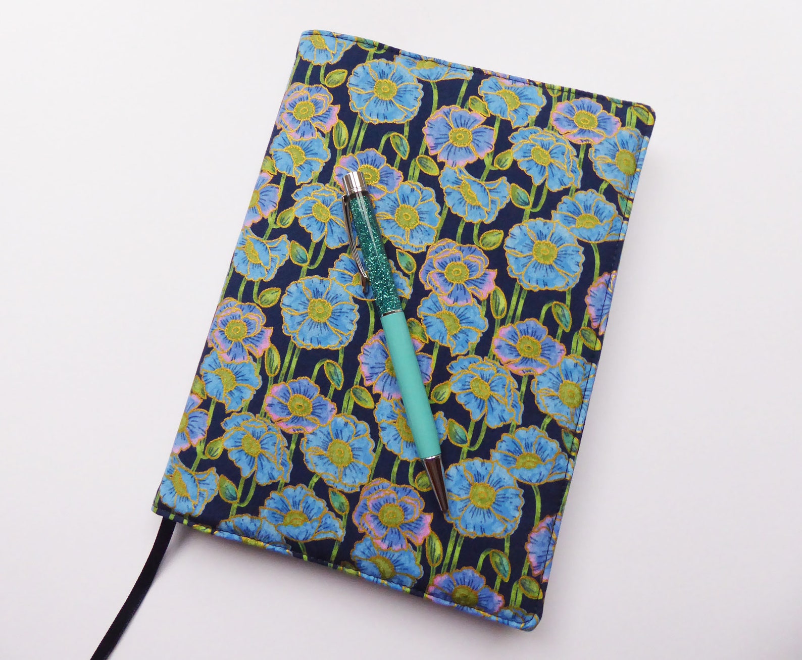 A5 Book Cover, Notebook/Sketchbook optional, Fabric Journal or Notebook ...