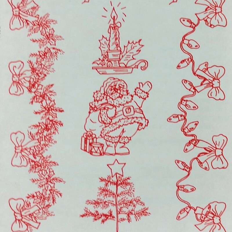 Christmas Redwork - Etsy