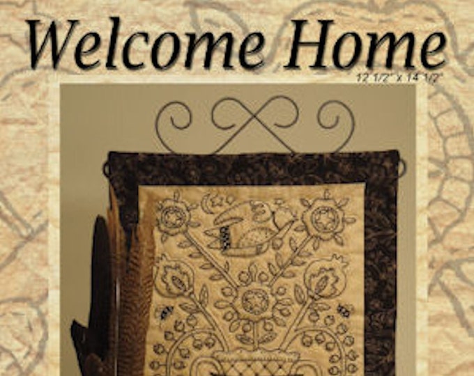 Welcome Home Embroidery Sewing Pattern Fabric Accent Kathy Schmitz ...