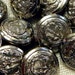 Matching Crown Crest Crossed Arrows Silvertone Metal Uniform Buttons ...