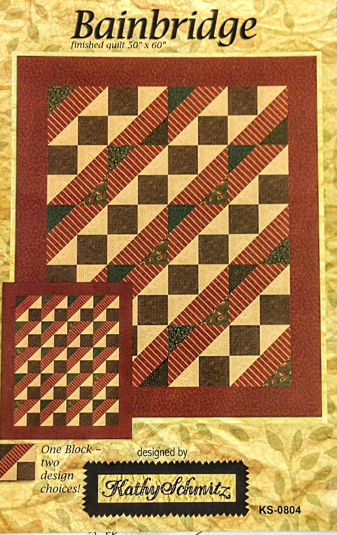 Bainbridge Quilt Pattern Kathy Schmitz Studio 50" X 60" - Etsy