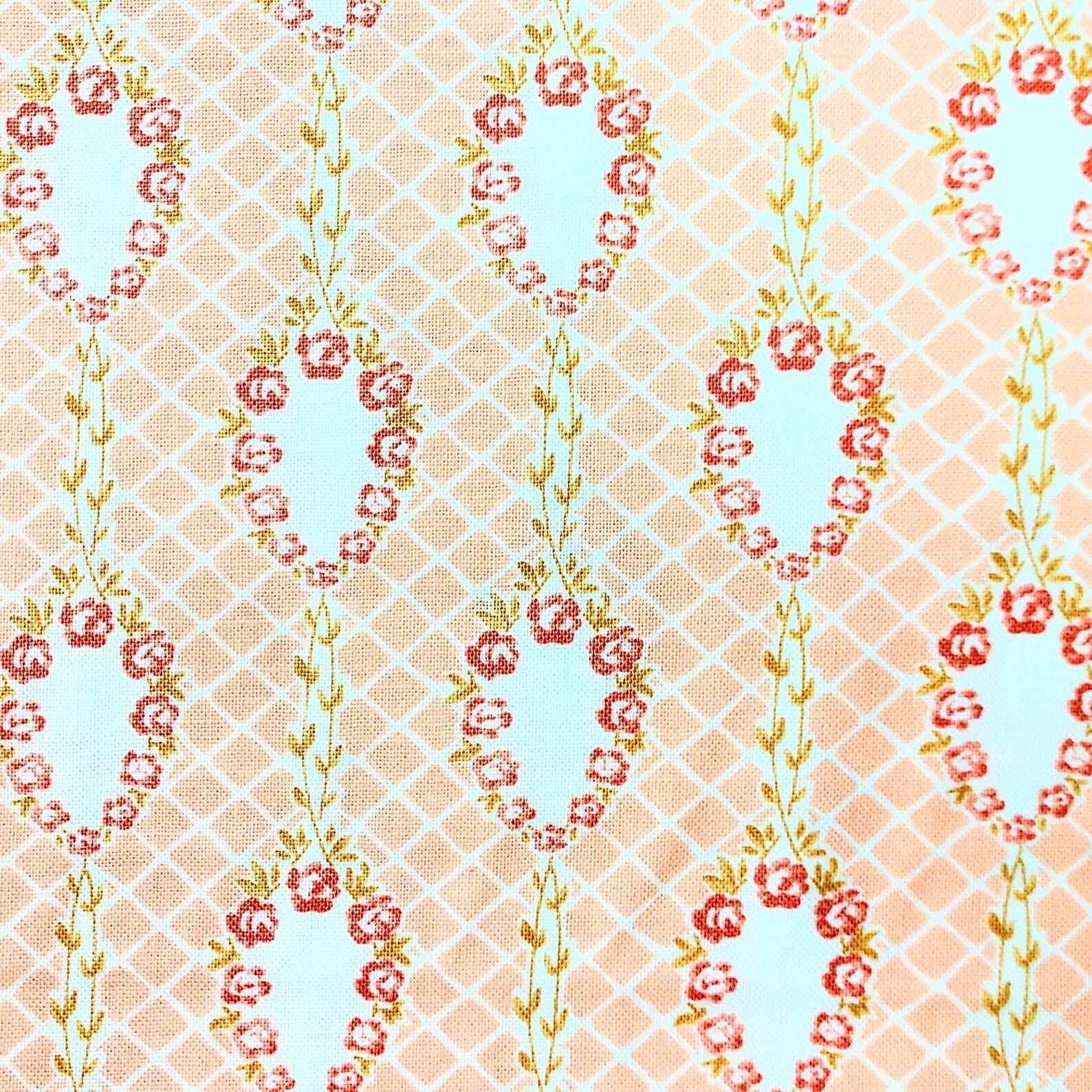 Peach Background Moda Quilt Fabric Fig Tree Designer Joanna Figueroa ...