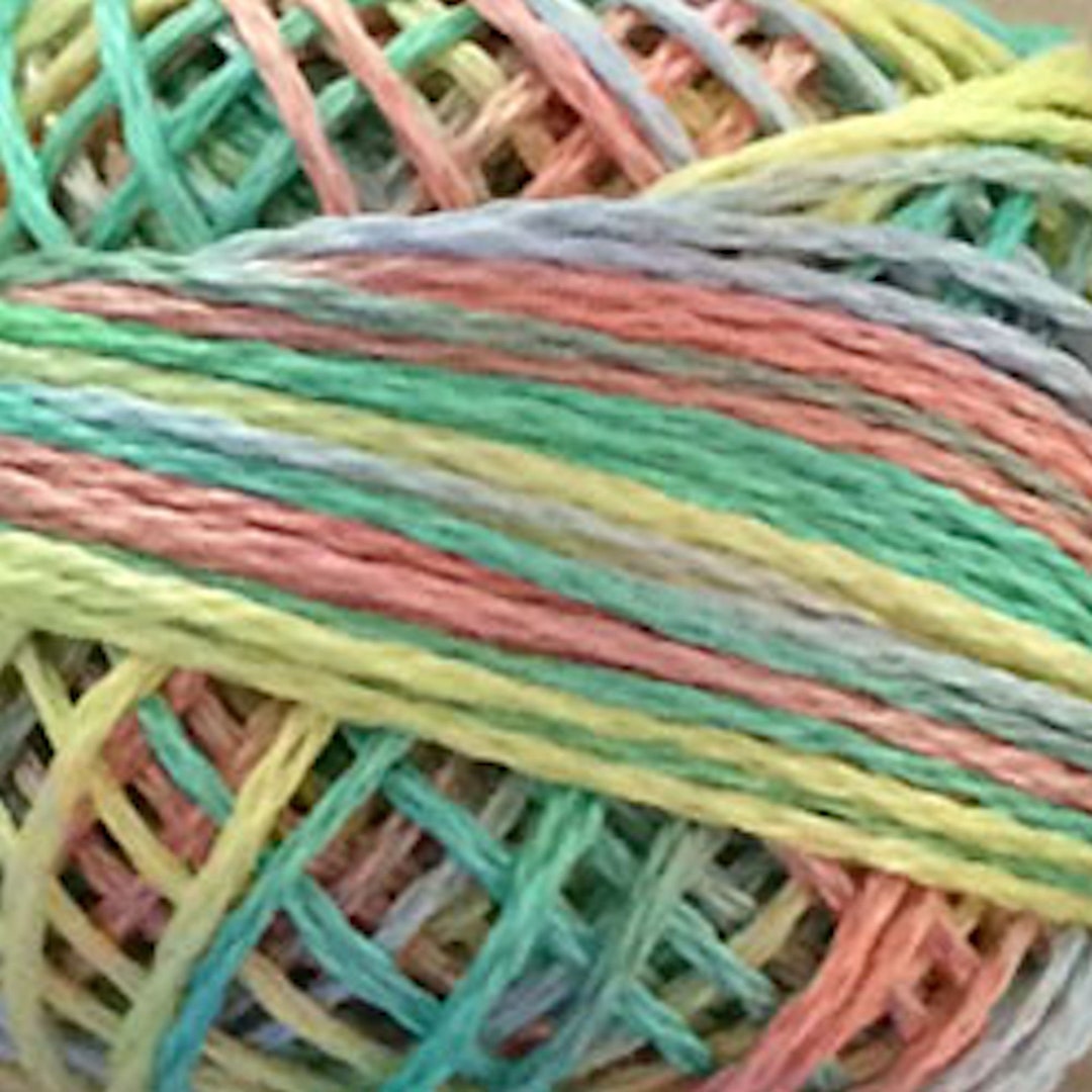 Pastel Valdani Floss: M38 Soft Blue, Pink, Yellow - 29 Yards - Etsy