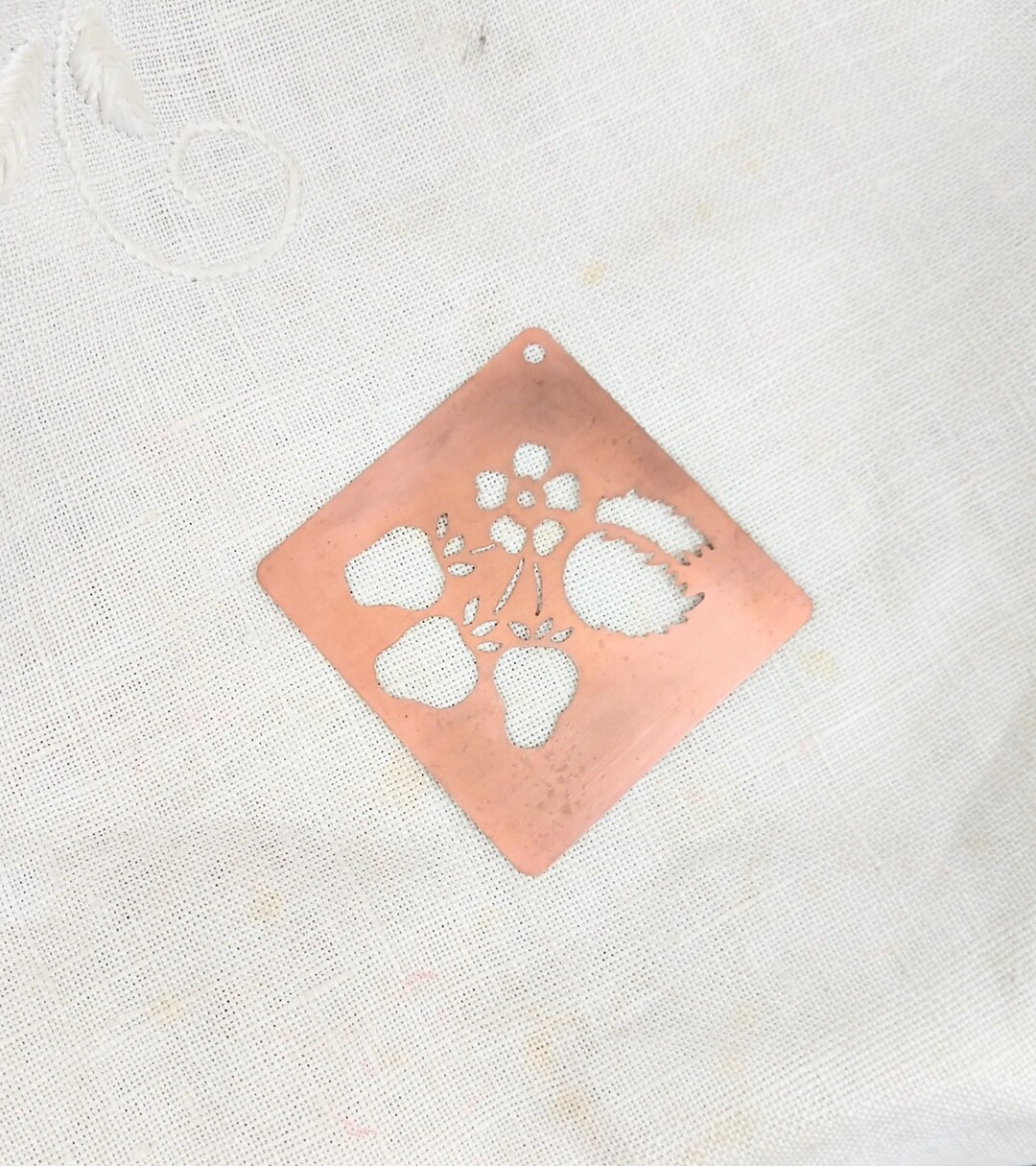 Copper Strawberry Design Pastry Stencil American Traditional Barker ...