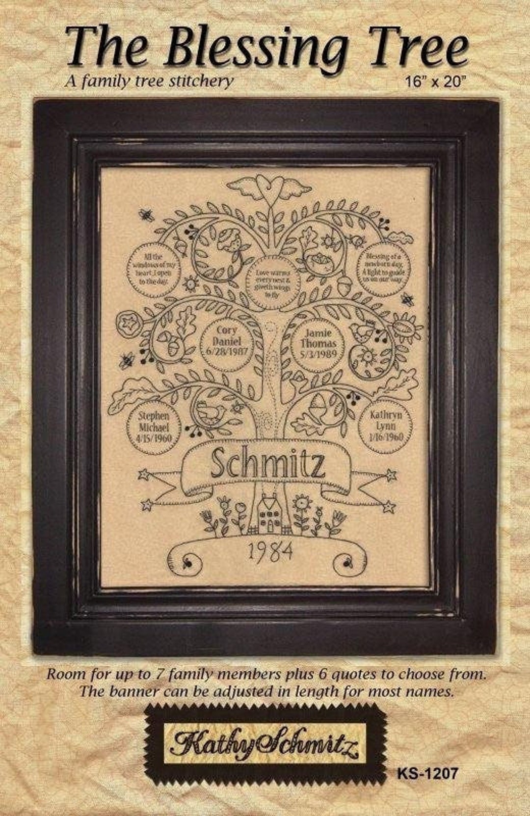 The Blessing Tree Stitchery Pattern Kathy Schmitz Studio 16" X 20" - Etsy