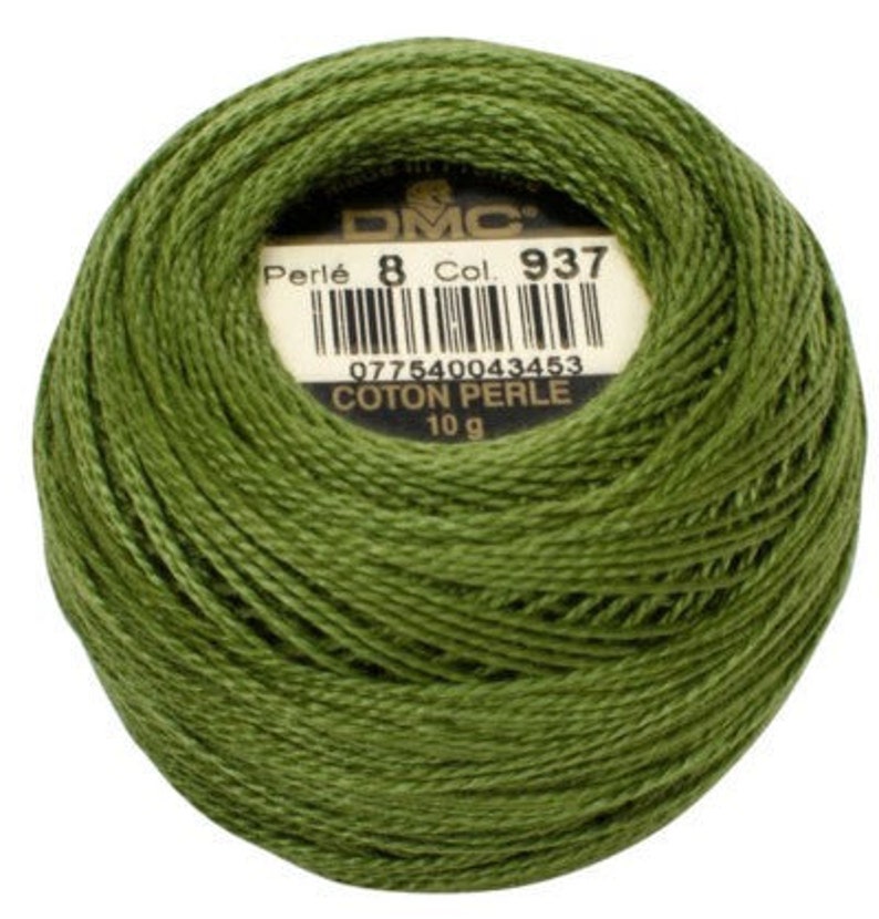 Medium Avocado Green DMC Pearl Cotton 8 Color 937 87 Yards - Etsy
