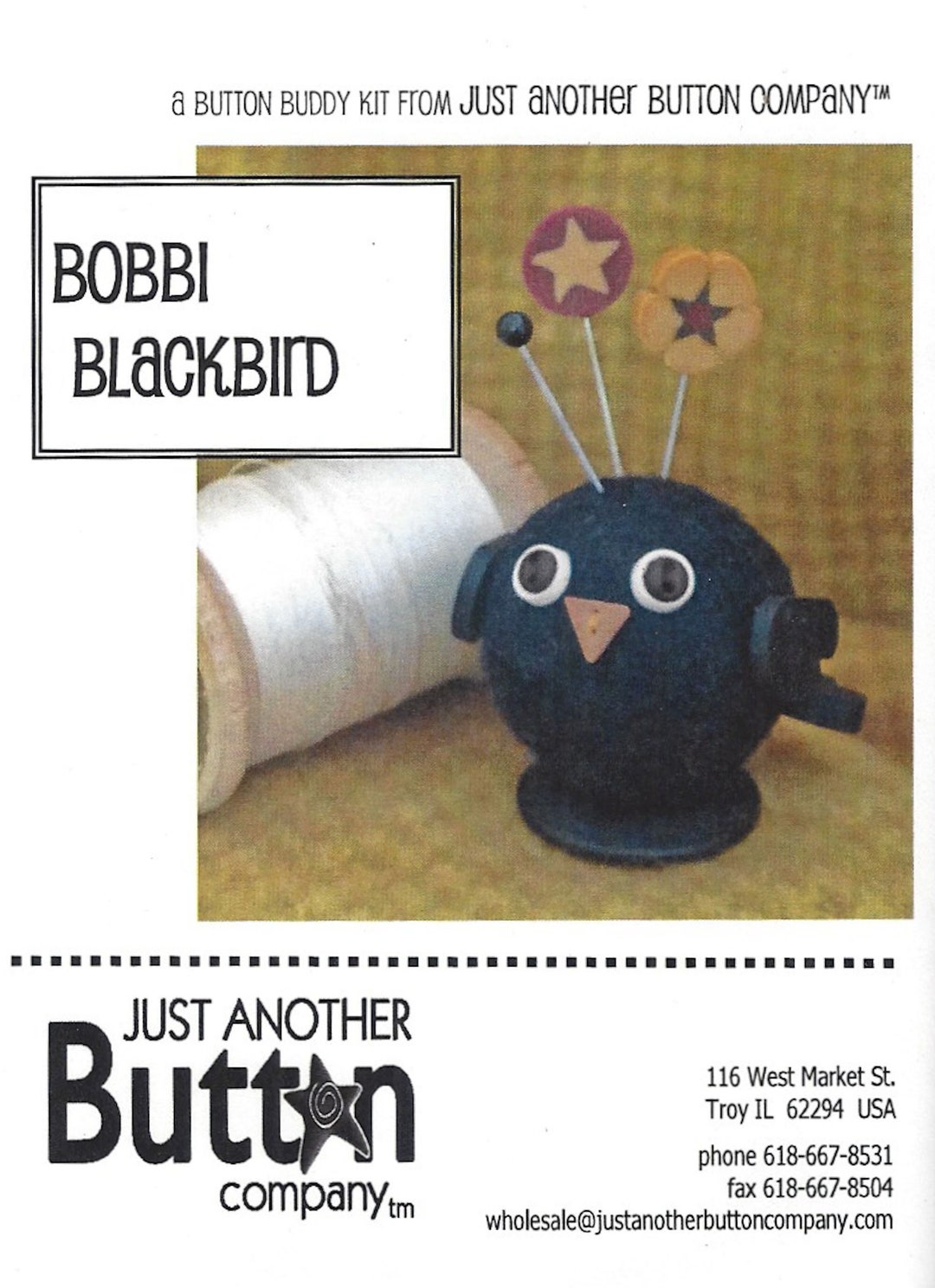 Bobbi Blackbird Button Buddy Kit Just Another Button Company Buttons ...