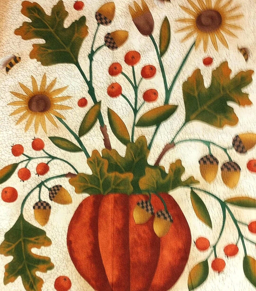 Pumpkin Panel Moda Quilt Fabric, Honeycomb Harvest (22" X 45") - Etsy
