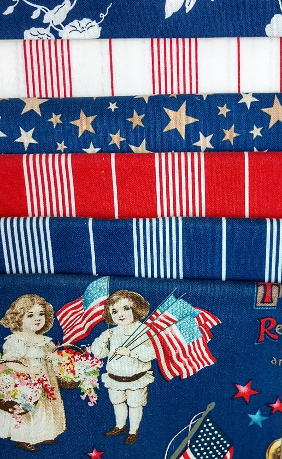 Six Fat Quarters Marcus Quilt Fabric Hip Hip Hurrah Designer Edelen ...