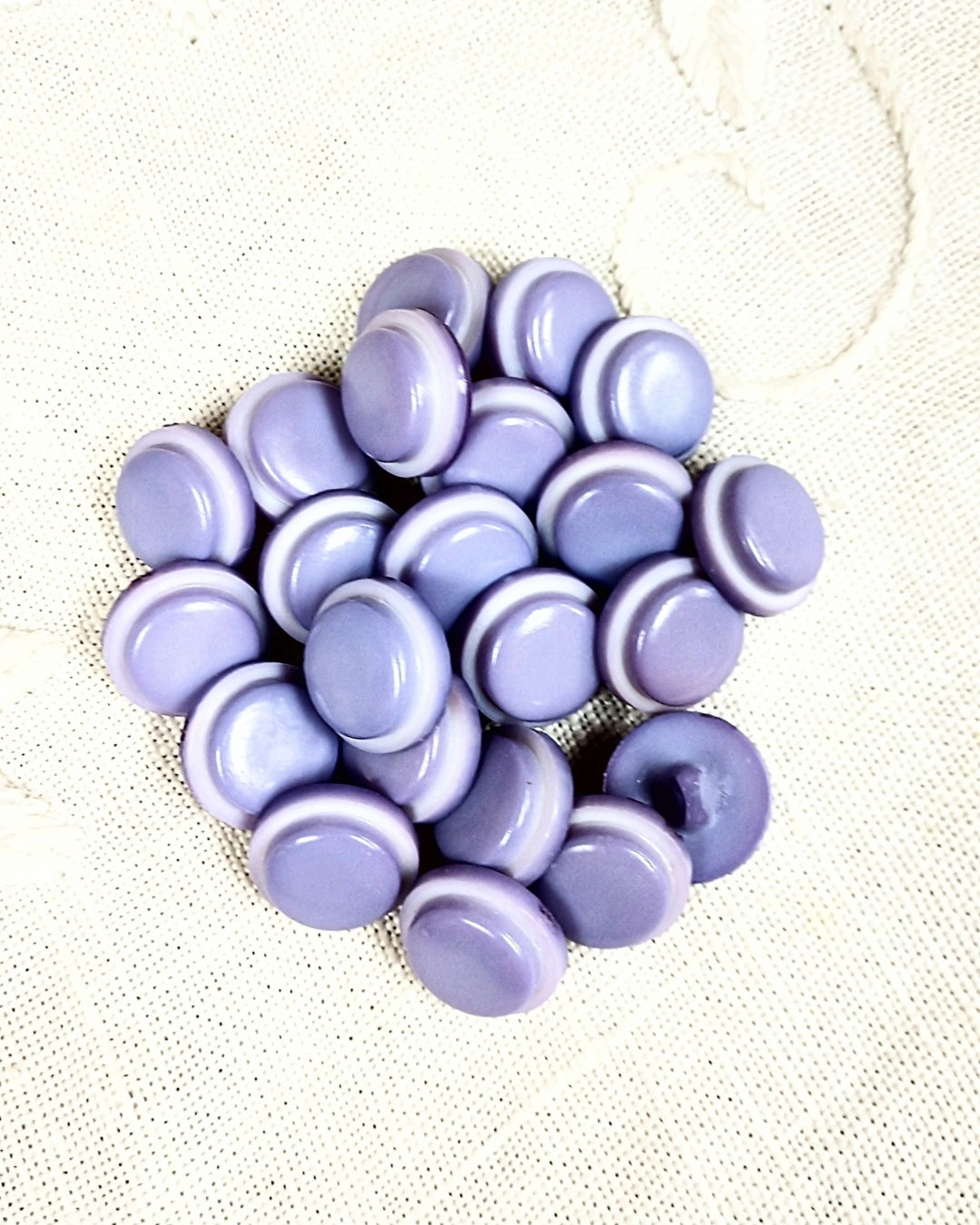 Blue Violet Plastic Self Shank Buttons 15mm 5/8" Set of Ten Sewing ...