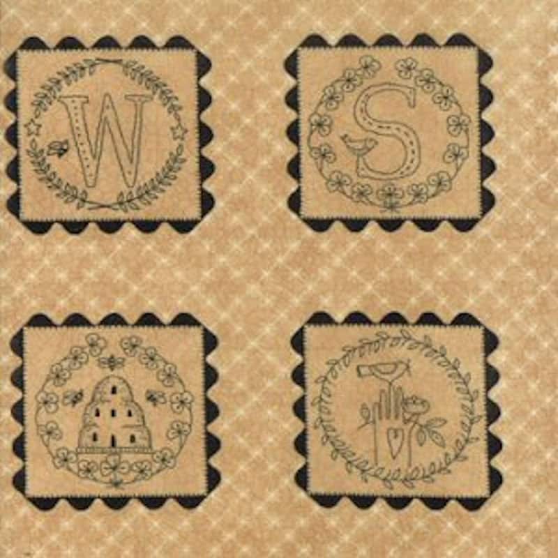 Monogram Panel Kathy Schmitz Studio Full Circle Moda Quilt - Etsy