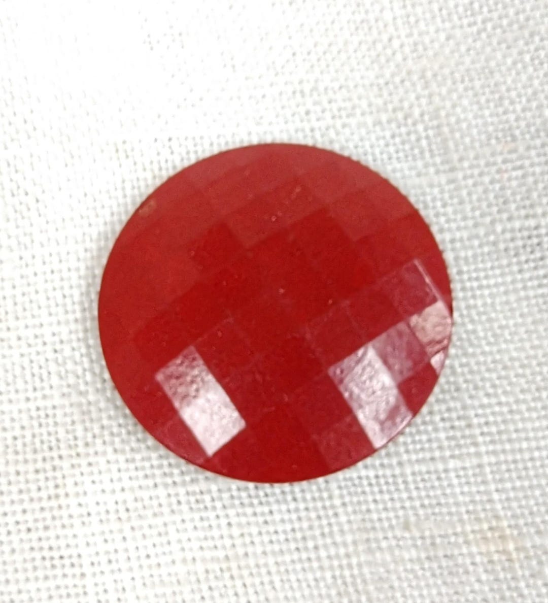 Colt 96 Faceted Red Early Plastics Hourglass Shank Button 35mm 1-3/8 ...