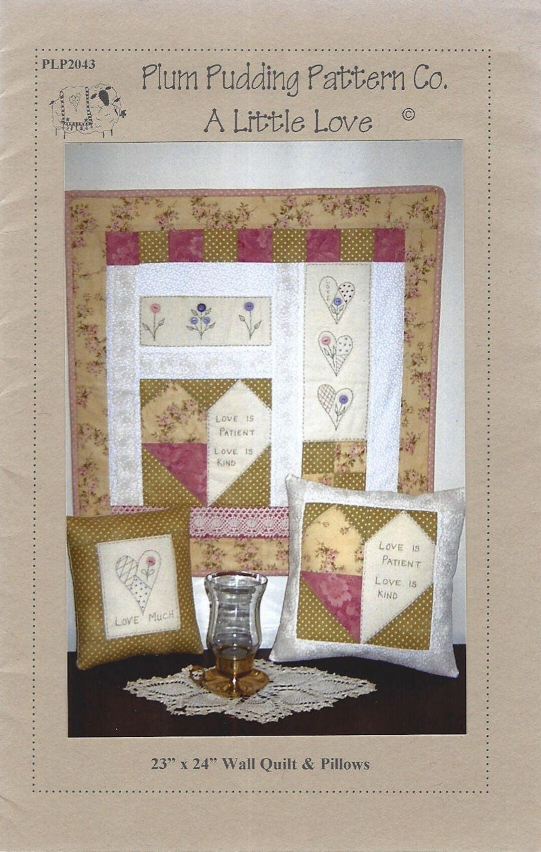 Love is Patient Plum Pudding Pattern Co A Little Love Sewing Pattern ...