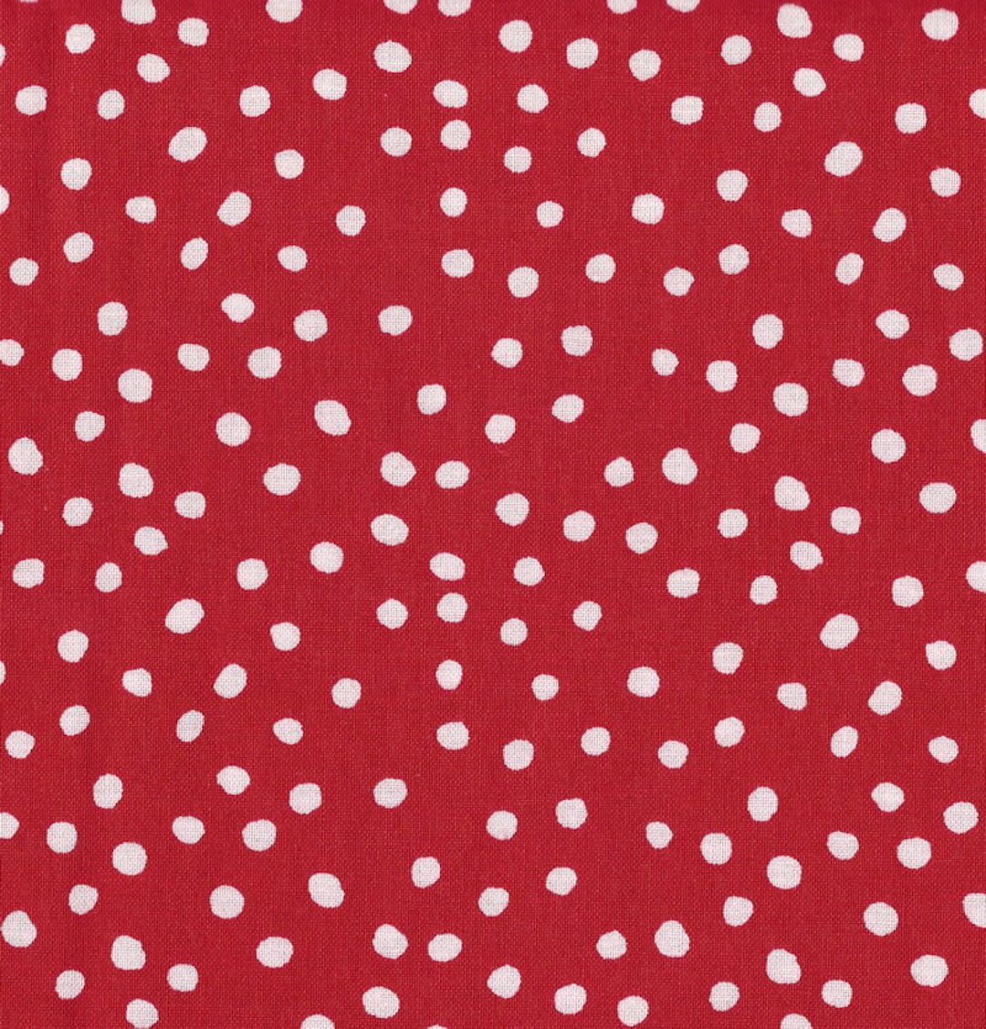 Falling Snow Quilt Fabric Red Background 100% Cotton by the Fat Quarter ...