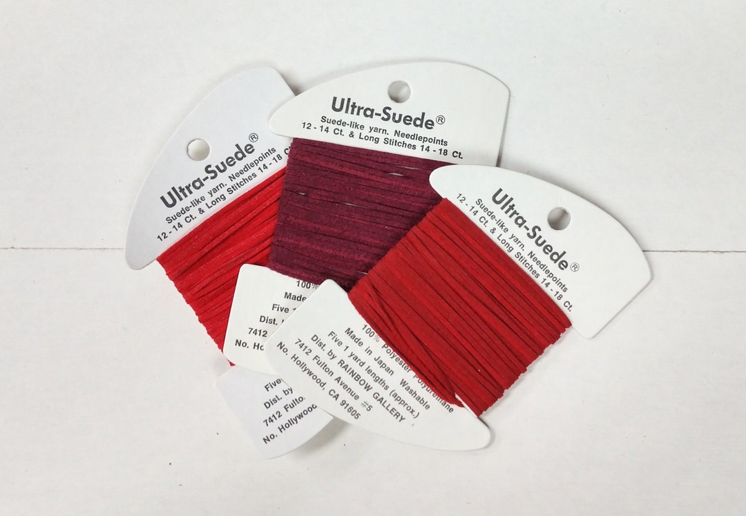 Ultra-suede Rainbow Gallery Needlepoint Yarn Five One Yard Lengths by ...