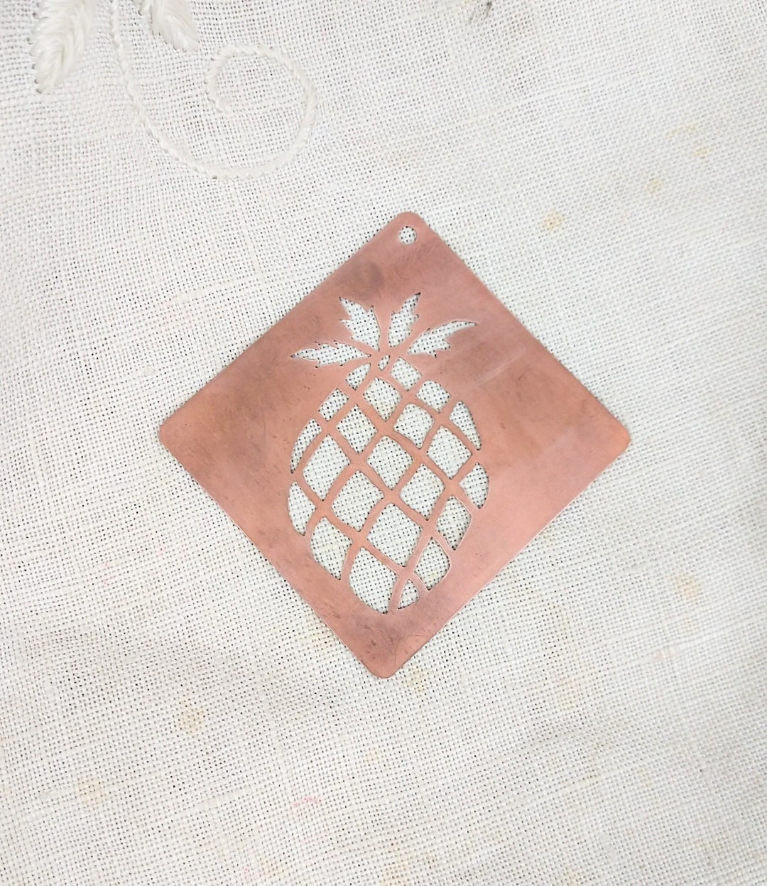Copper Pineapple Design Pastry Stencil American Traditional Barker ...