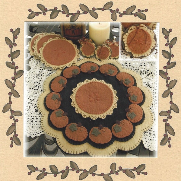 Felt Pumpkin Pie Pattern - Etsy