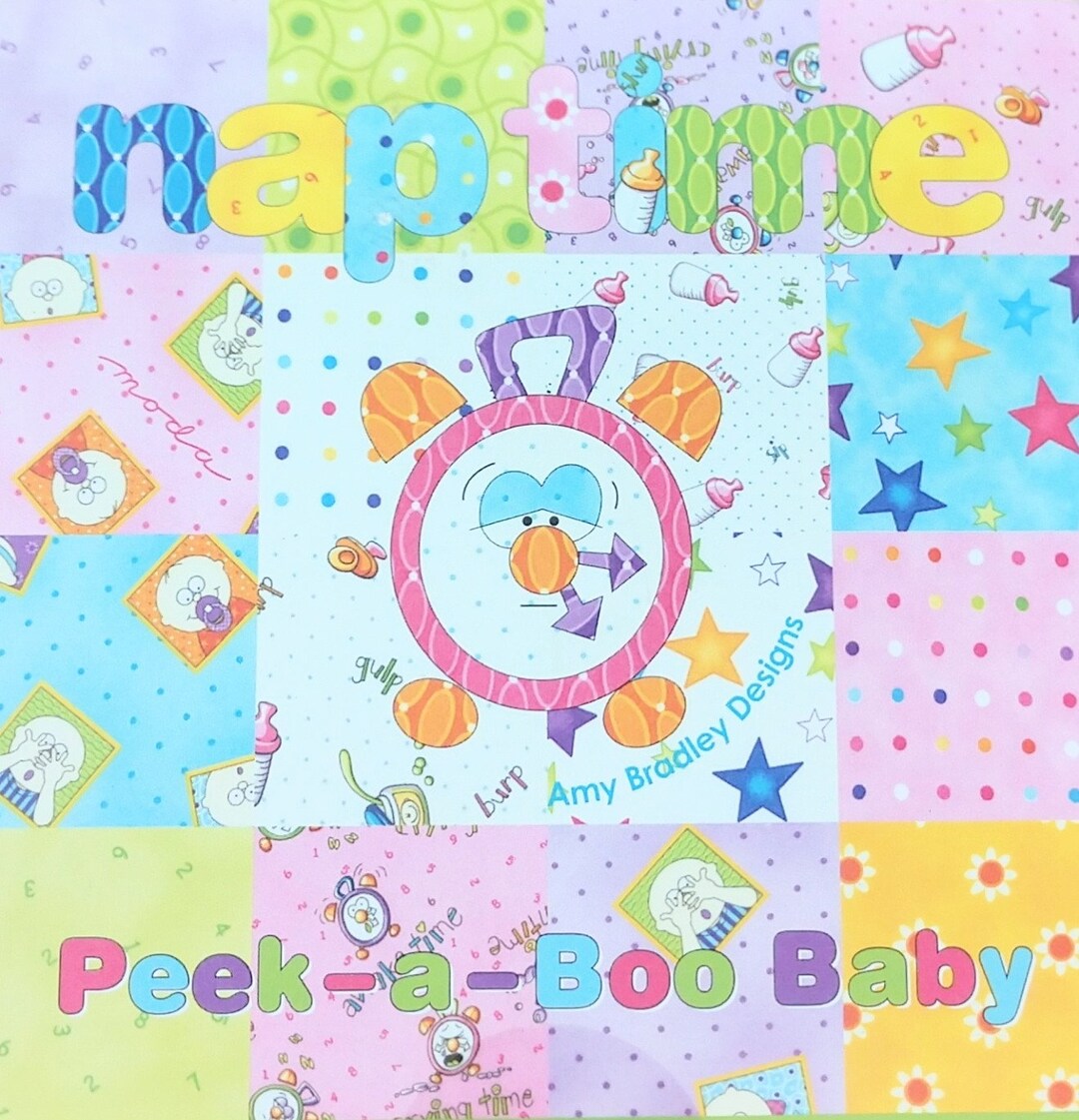 Amy Bradley Peek-a-boo Baby Nap Time Moda Quilt Pattern Tin Box Sampler ...