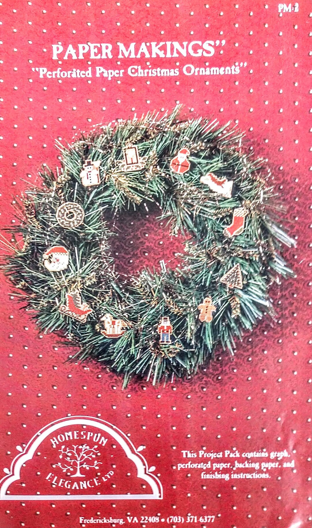 Homespun Elegance Paper Makings Perforated Paper Christmas Ornaments ...