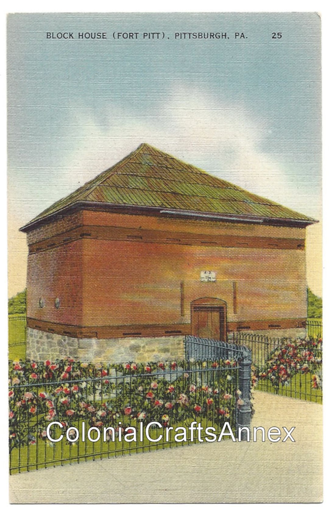 Vintage Postcard - Block House - Fort Pitt - Pittsburgh Pennsylvania ...