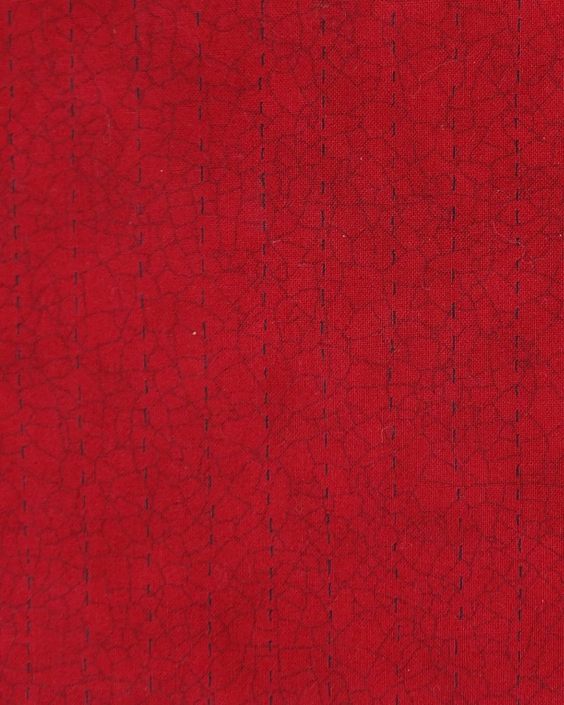 Red Crackle Stripe Moda Quilt Fabric 100% Cotton Kathy Schmitz Studio ...