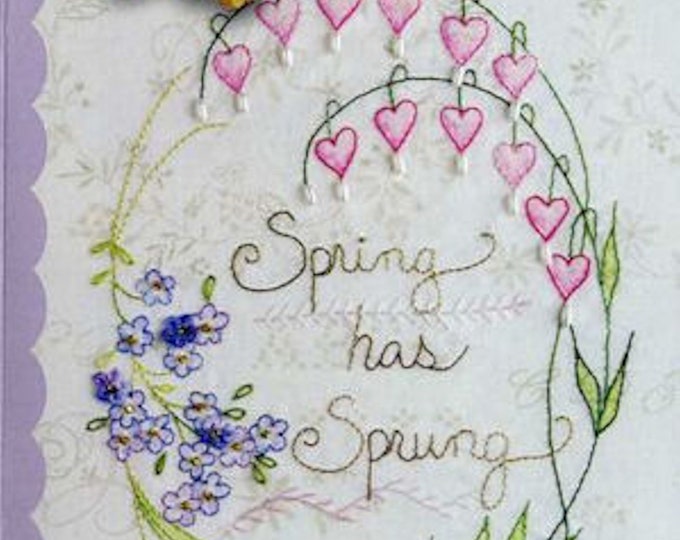 Spring Has Sprung Embroidery Pattern Crabapple Hill Studio Meg Hawkey ...