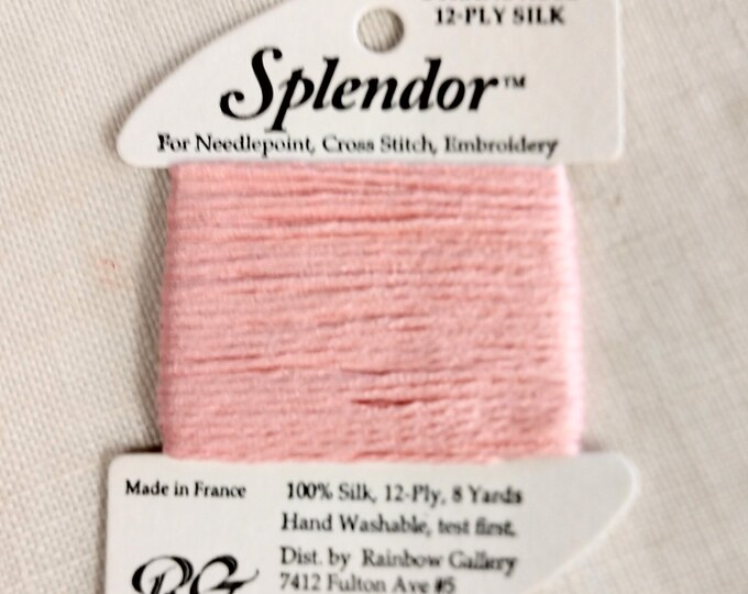 Pink Splendor Rainbow Gallery 12-ply Silk S816 Eight Yards Cross Stitch ...