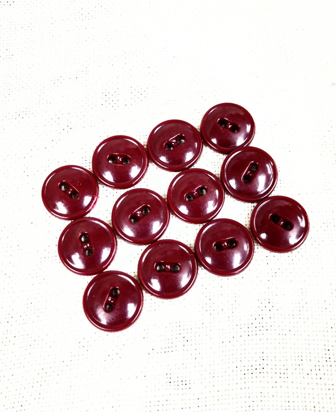 Twelve Dark Red Colt Style Buttons 14mm 9/16" Sewing Supply - Etsy