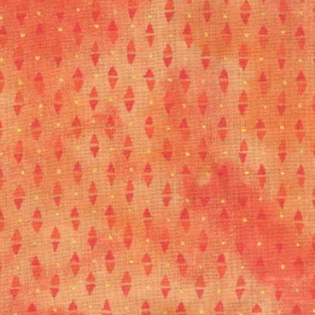 Orange Gold Metallic Accents Blender Quilt Fabric Classic - Etsy