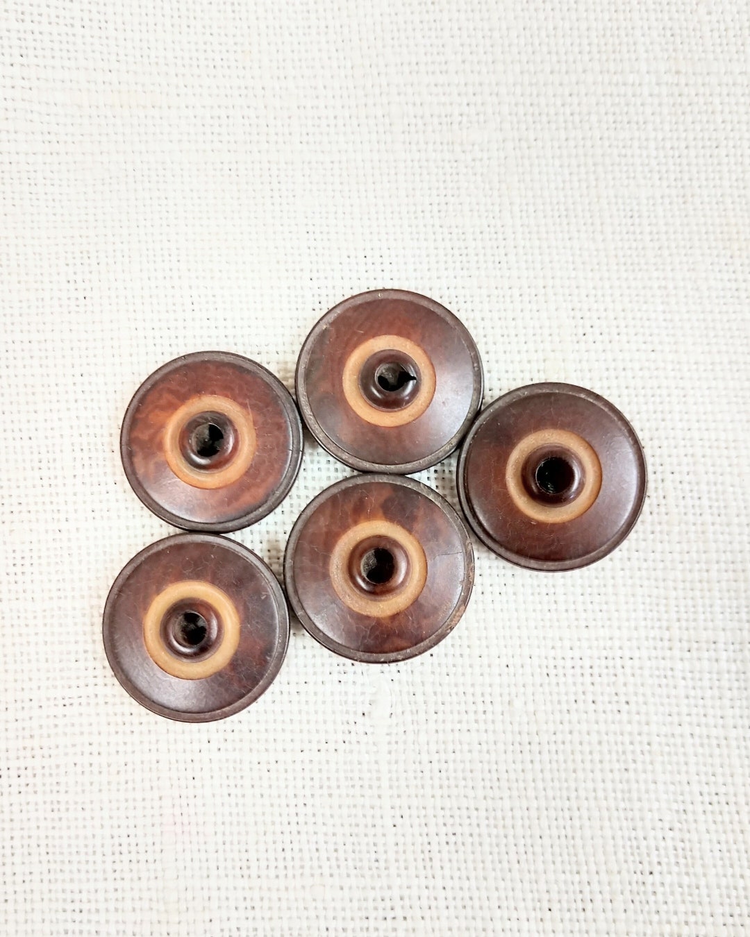 Five Vegetable Ivory Whistle Buttons 19mm 3/4" Sewing Craft Jewelry ...