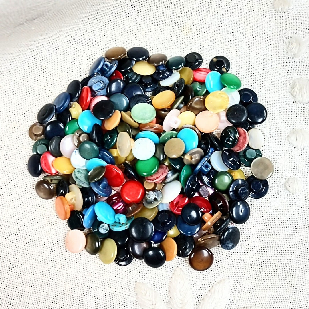 150 Self Shank Plastic Buttons 12mm 3/8" Sewing Supply Doll Clothing ...